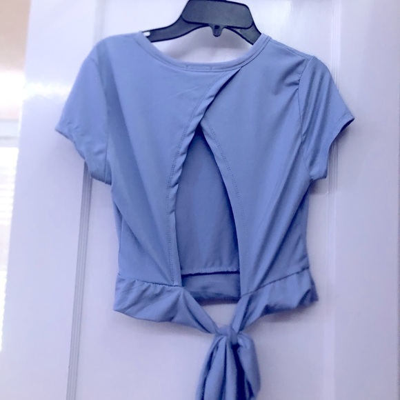 Rue21 | Tops | Blue Cropped Top With Open Back | Poshmark